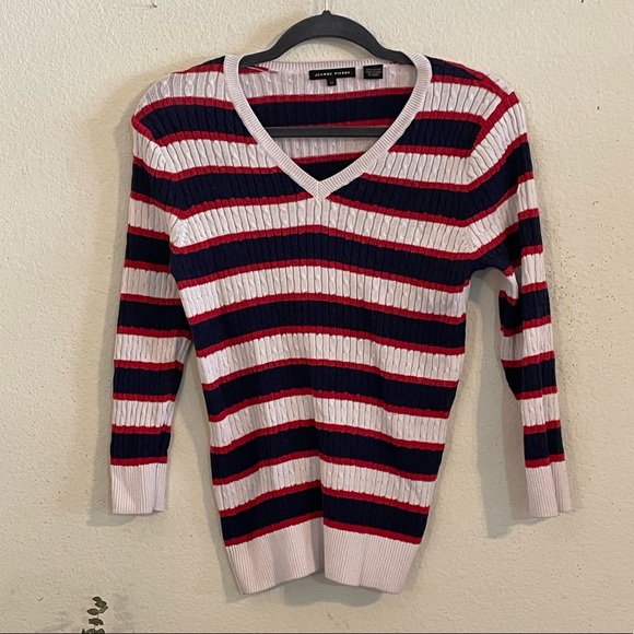 JEANNE PIERRE | Sweaters | Jeanne Pierre Sweater Cotton Cable Knit ...